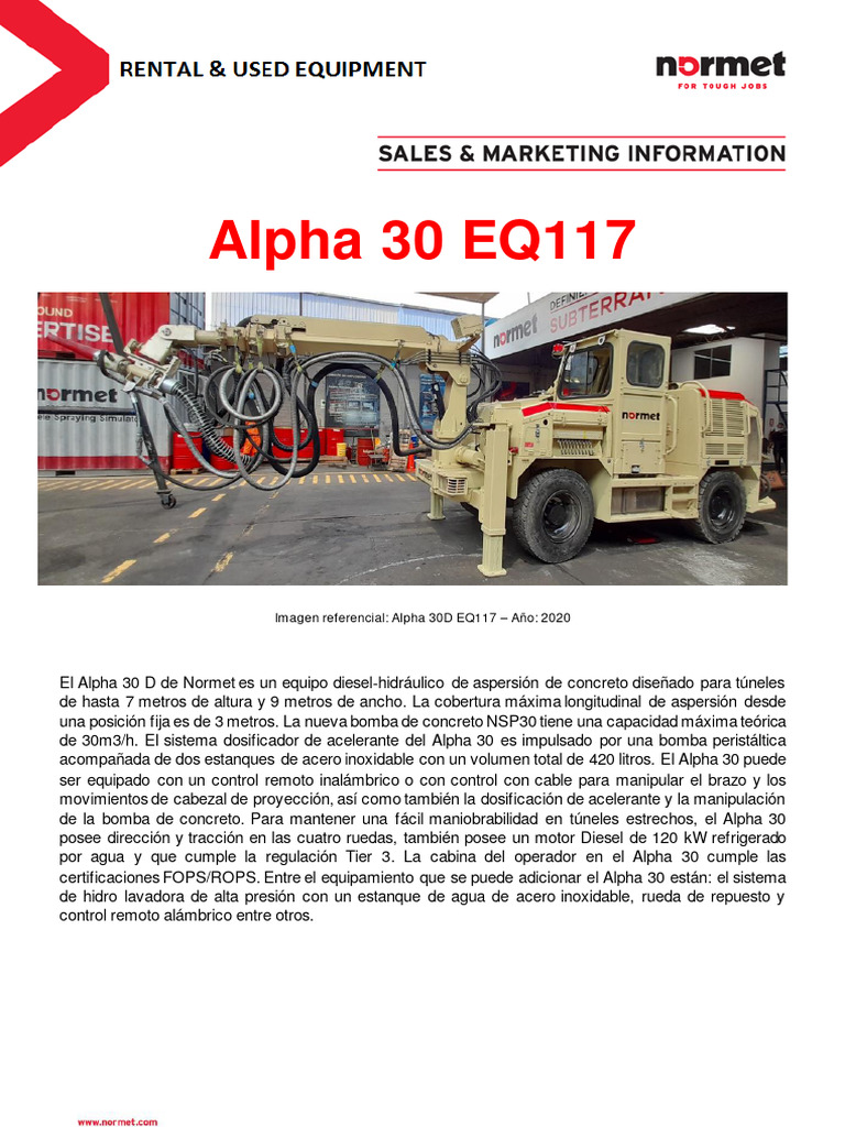 Alpha 30 - Robot Shotcretero | PDF | Pump