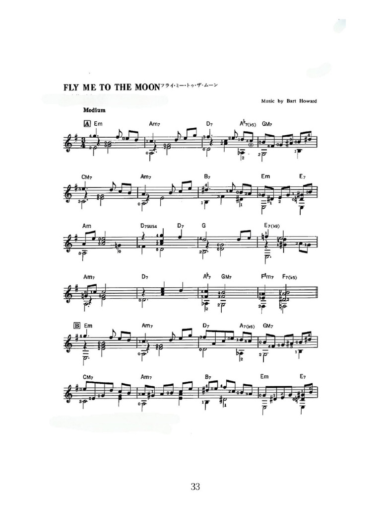 Bart Howard - Fly me to the moon - Arr. Ken-ichi Ebe | PDF