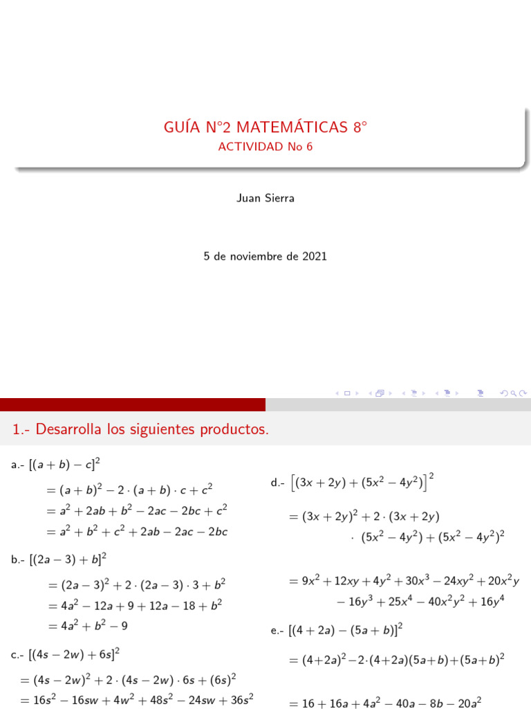 Ejercicios De Algebra Pdf