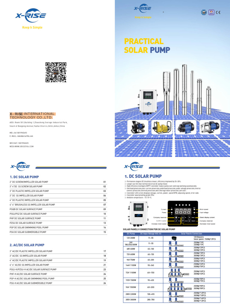 DC Pumps Catalogue With Specifications (2024!06!05 18-38-31) | PDF ...