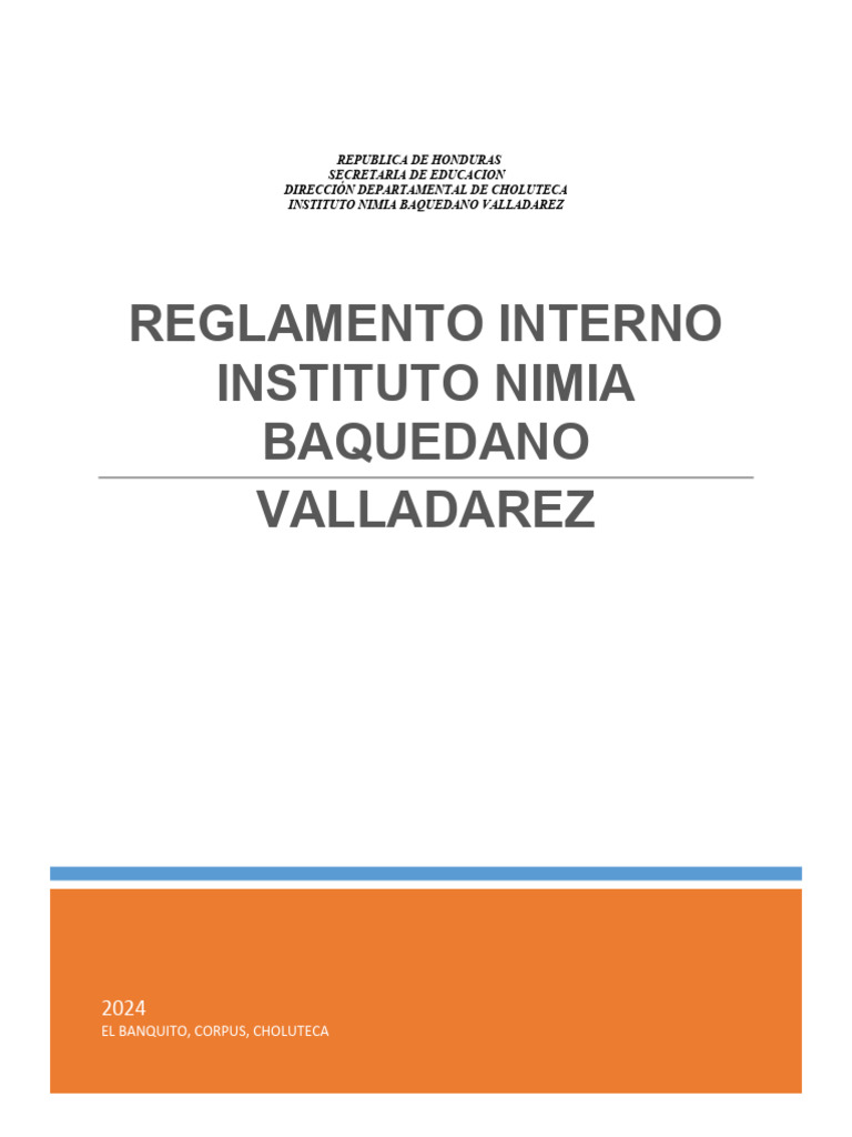Reglamento Interno Iniba | Descargar gratis PDF | Evaluación | Abuso ...