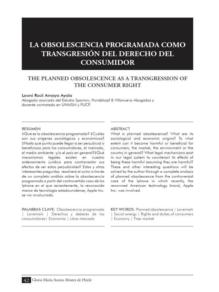 Obsolescencia Programada | PDF | Los consumidores | Business