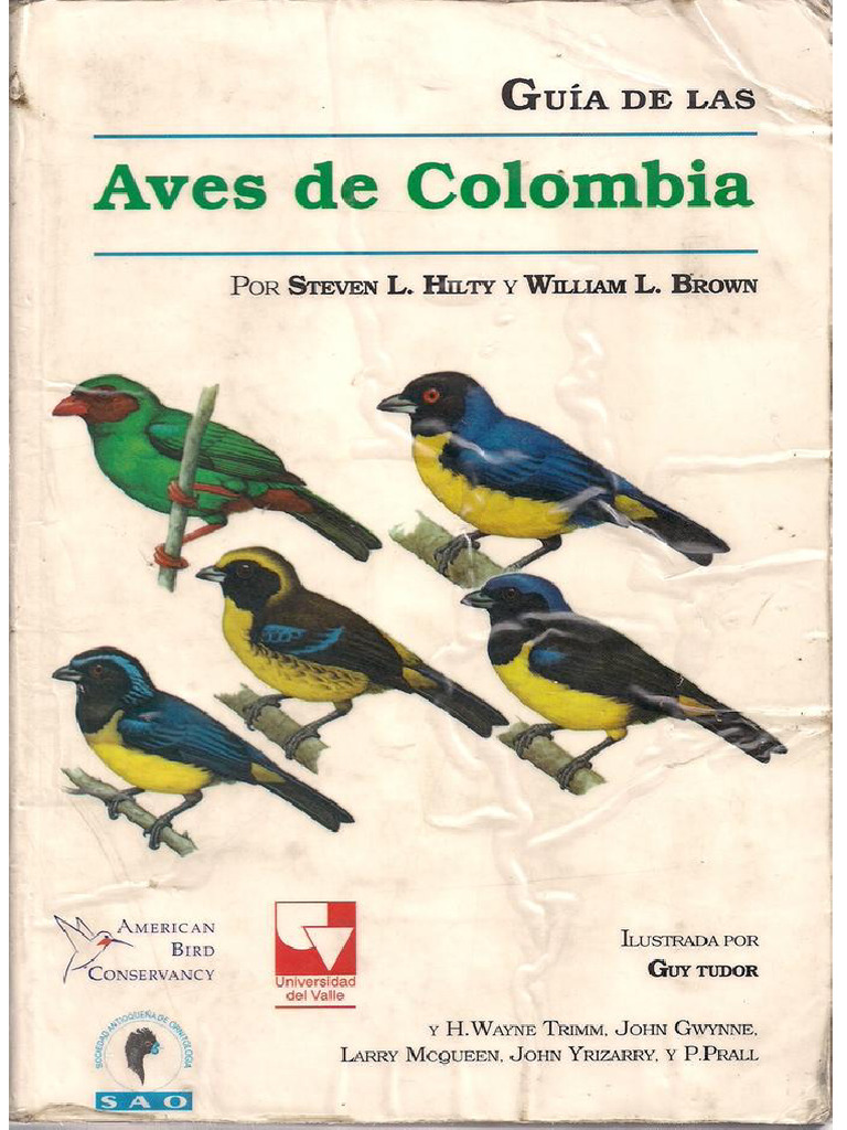 Guía de Las Aves de Colombia - Hilty & Brown | PDF