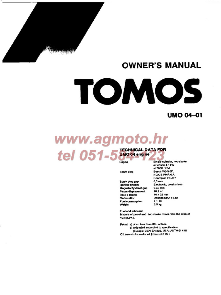 Tomos Umo 04 01 | PDF