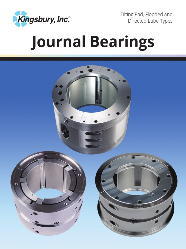 KNG Journal Bearing Brochure | PDF | Bearing (Mechanical) | Lubricant KNG Journal Bearing Brochure | PDF | Bearing (Mechanical) | Lubricant