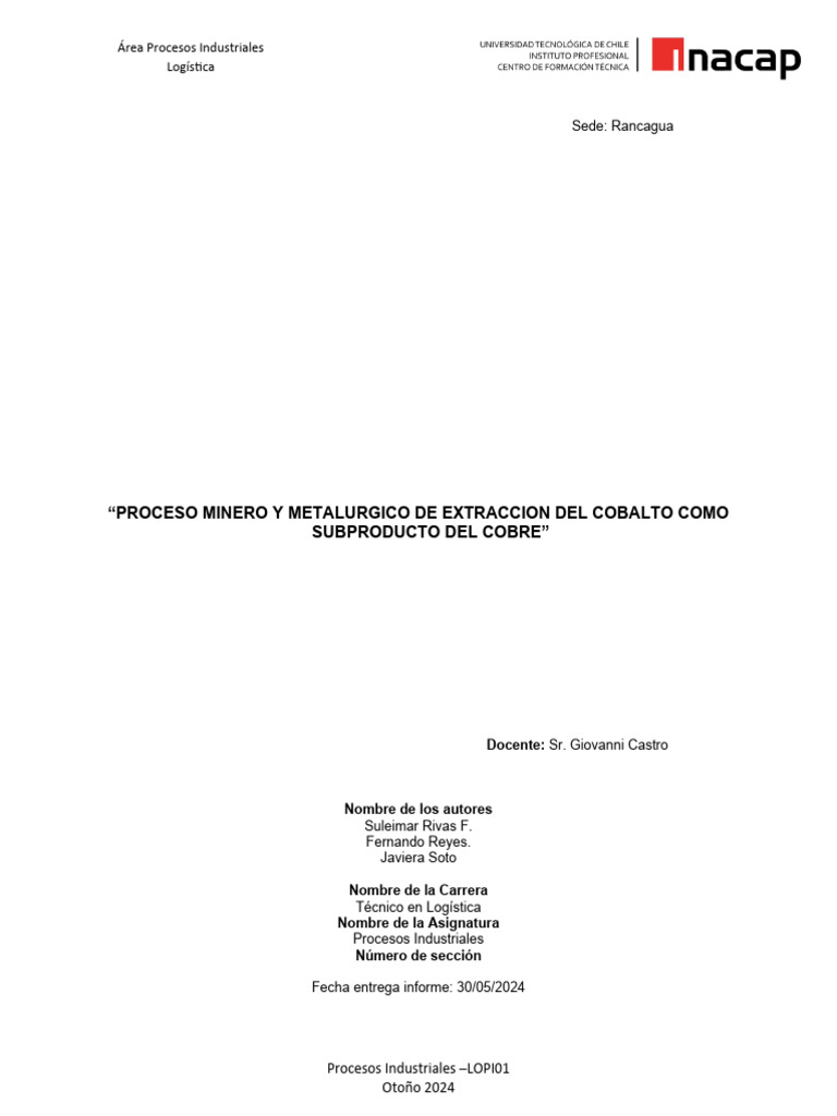 Reyes, Rivas, Soto | PDF | Contaminación | Cobalto