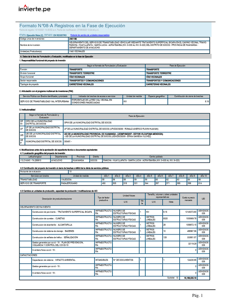 Formato 8a, Byc | PDF | Tasa interna de retorno | Inversiones