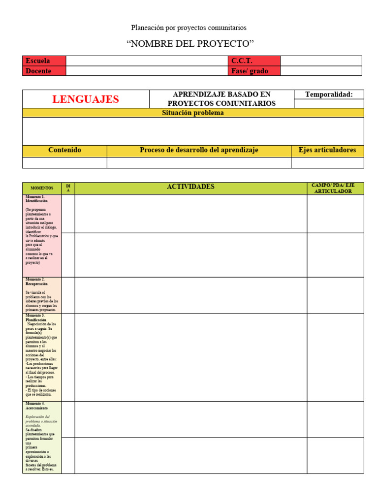 Planeación Por Proyectos COMUNITARIOS | PDF | Planificación | Evaluación