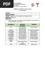 AFM Zimbabwe 2025 Events Calendar | PDF | Christian Theological ...