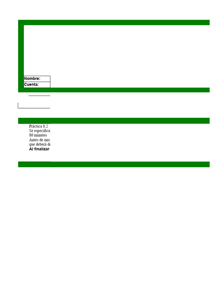 PR Ctica 8.2 Macros - XLSM 12241357 | PDF | Macro (informática) | Informática
