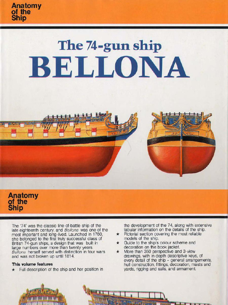 Conway Anatomy of The Ship The 74 Gun Ship Bellona - Compress | PDF