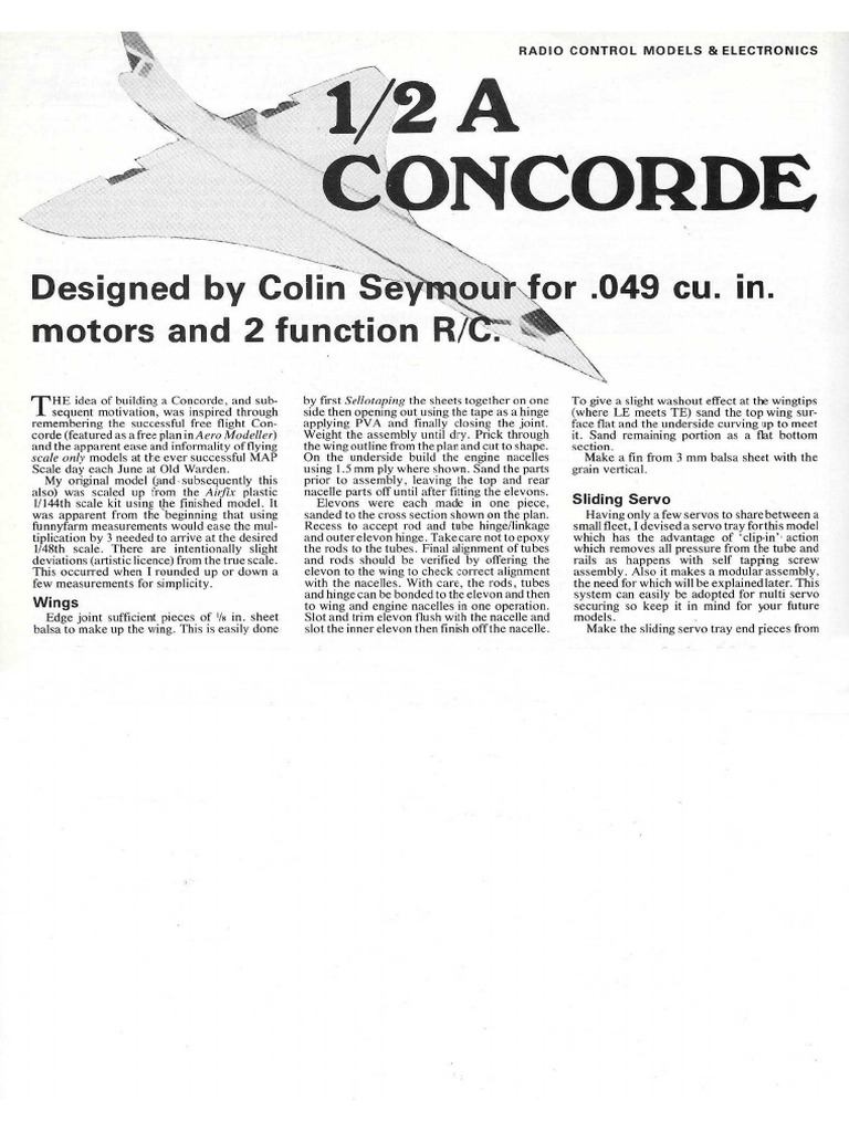 Concorde RC Oz9450 Article | PDF