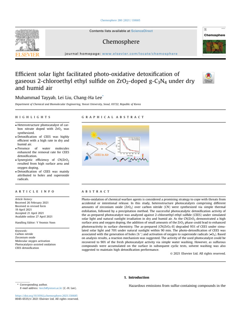 z-Efficient solar light facilitated photo-oxidative detoxification of ...