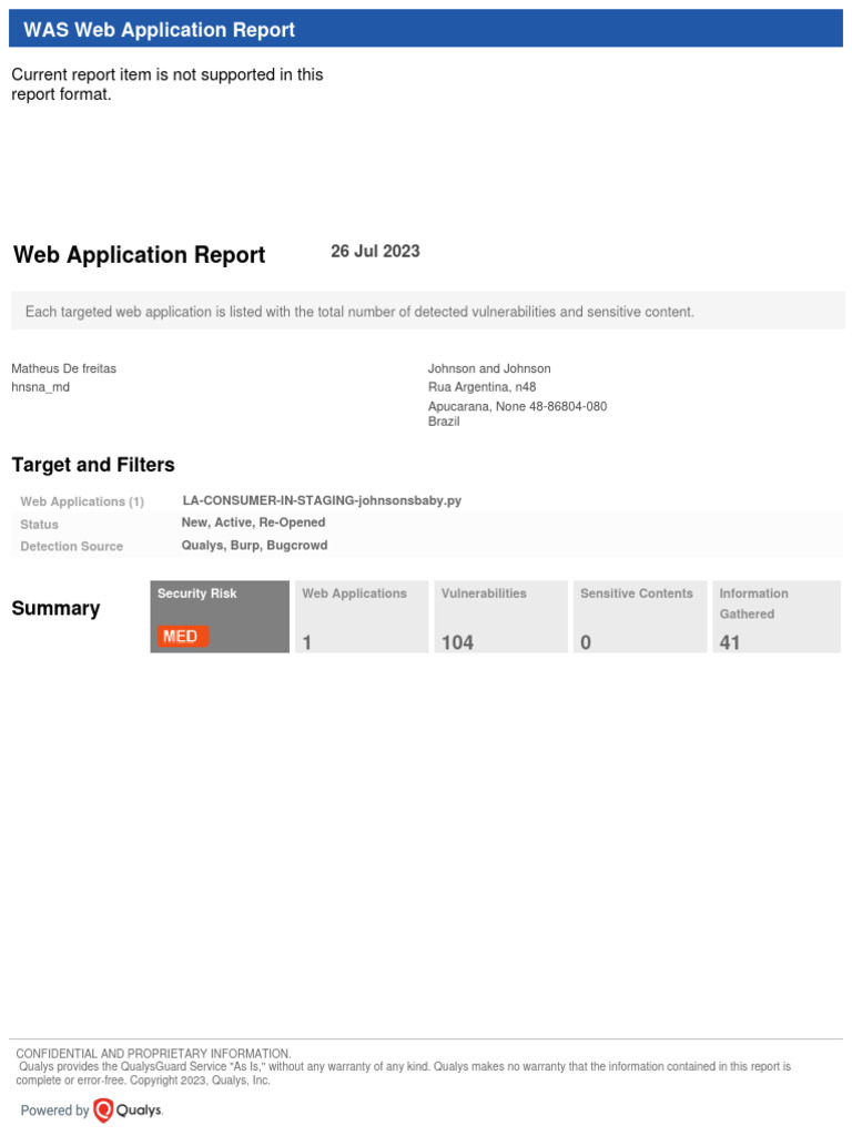 Web Application Report Hnsna MD 20230726-2 | PDF | Vulnerability (Computing) | Java Script