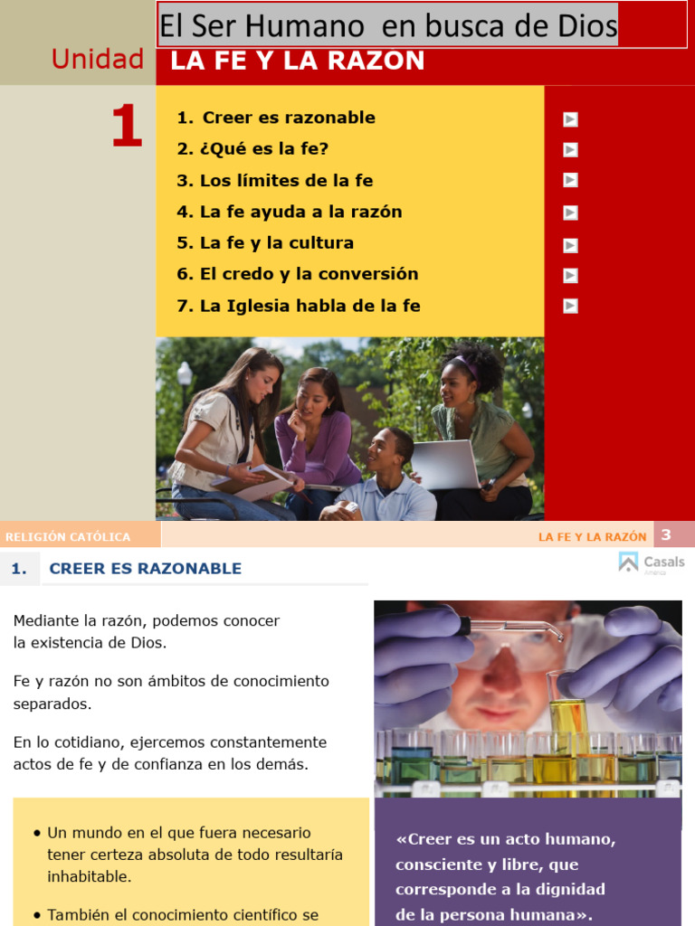 Desarrollo Esquema-De-la-unidad 3 Fe y Razón - 0591358 | PDF | Fe | Razón