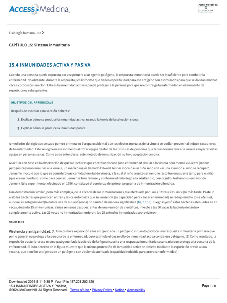 Inmunidad Activa y Pasiva: Teoría Clonal | PDF | Sistema inmune | Anticuerpo