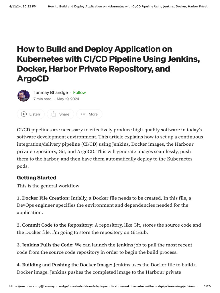 How to Build and Deploy Application on Kubernetes with CI_CD Pipeline ... How to Build and Deploy Application on Kubernetes with CI_CD Pipeline ...