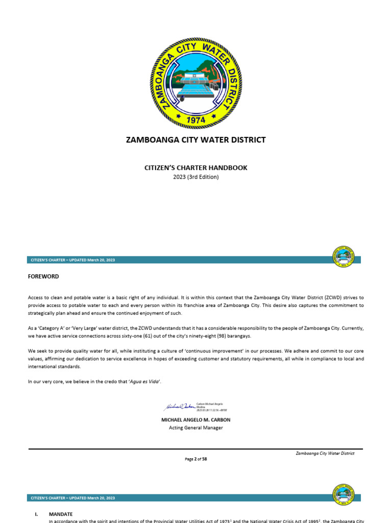 Updated ZCWD Citcha As of March 2023 | PDF | Receipt