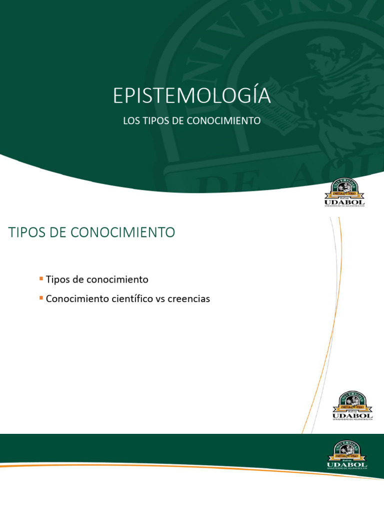 (PSI-302) T2-02.1 Tipos de Conocimiento | PDF | Conocimiento | Science