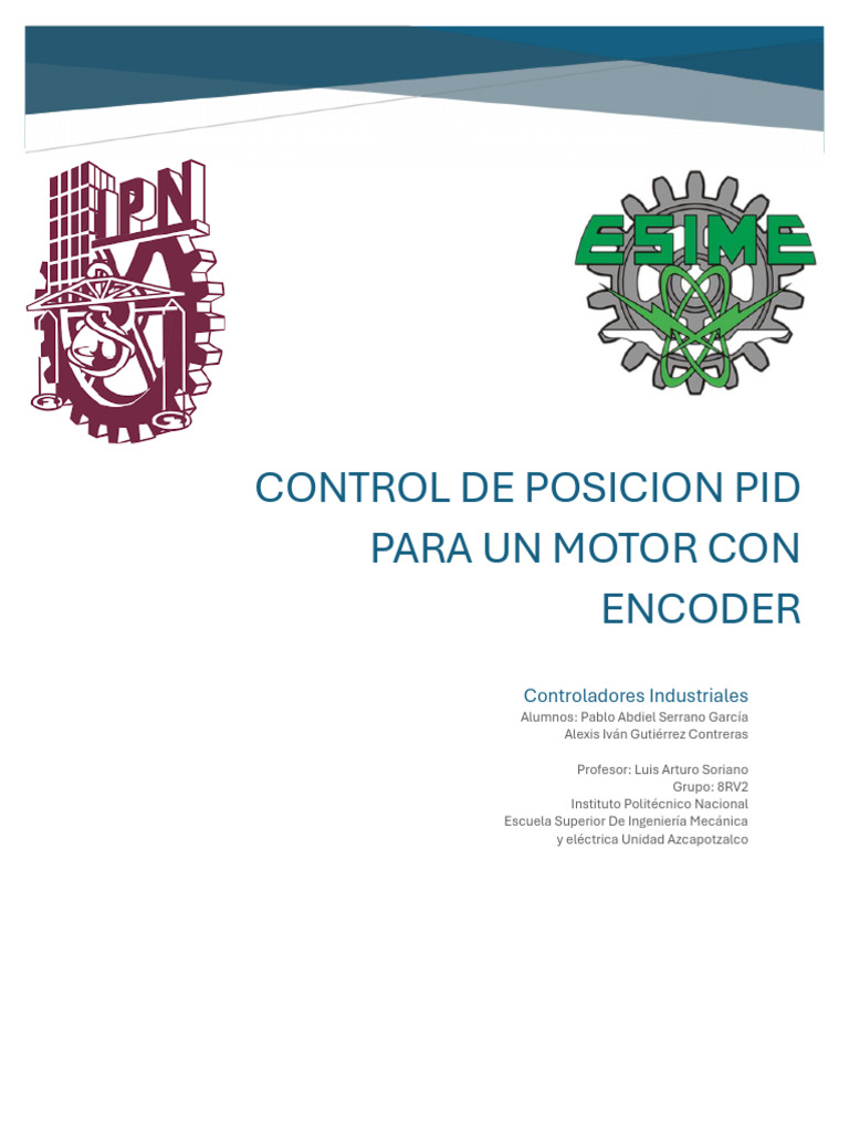Control de Posicion | PDF | Oscilación | Mecanica clasica