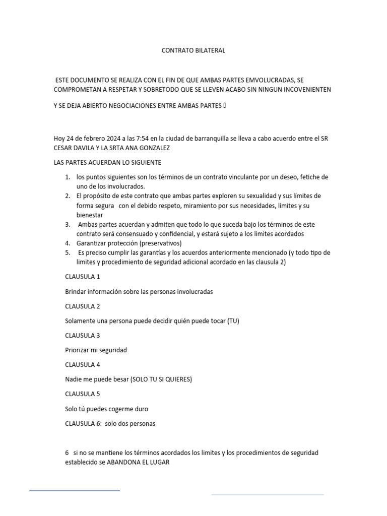 CONTRATO BILATERAL | PDF