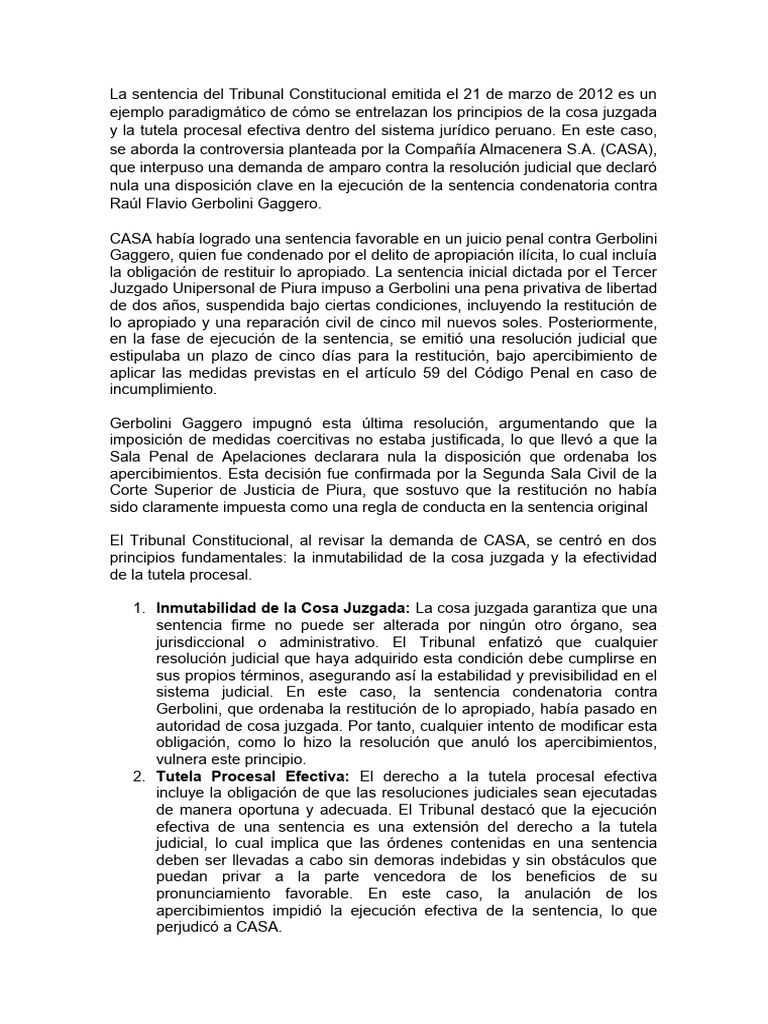 Analisis de Sentencia | PDF | Sentencia (ley) | Ley procesal