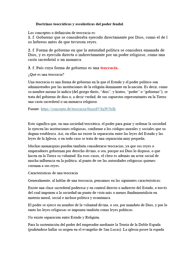 Doctrinas Del La Historia | PDF | Teocracia | Estado (política)