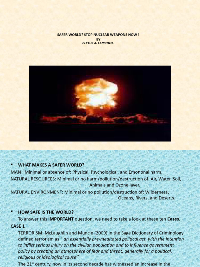 Nuclear Lans Him A | PDF | Nuclear Weapons | Cancer