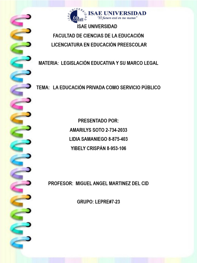La educación privada | PDF | Escuelas | Educación de la primera infancia