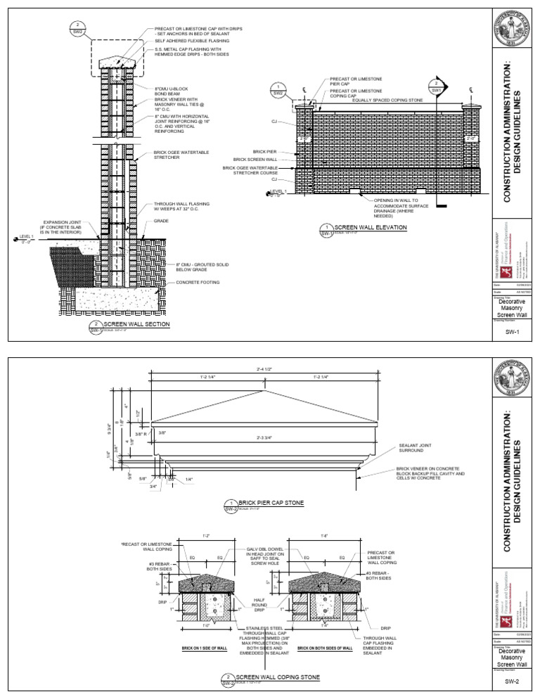Decorative Masonry Screen Wall 1 | PDF | Masonry | Structural Engineering