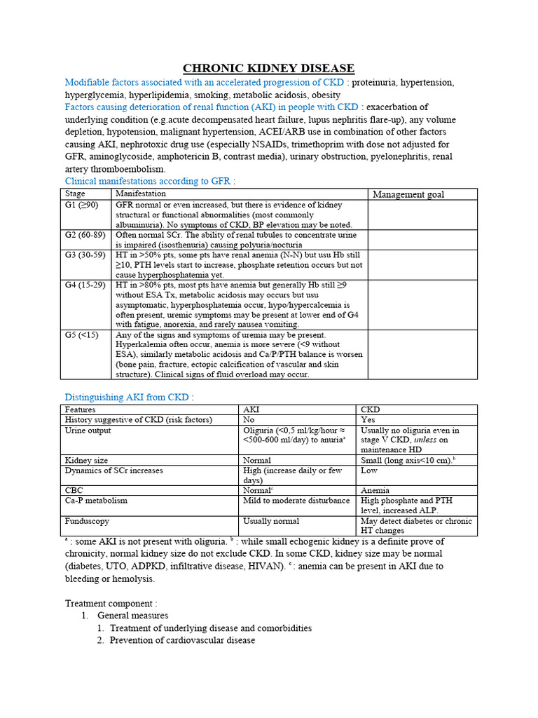 Chronic Kidney Disease | PDF | Chronic Kidney Disease | Medical Specialties