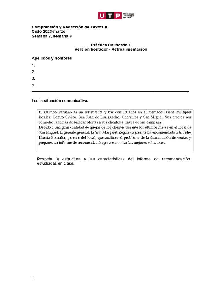 S07 y S08 - Formato PC1 - Versión Borrador - Retro | PDF