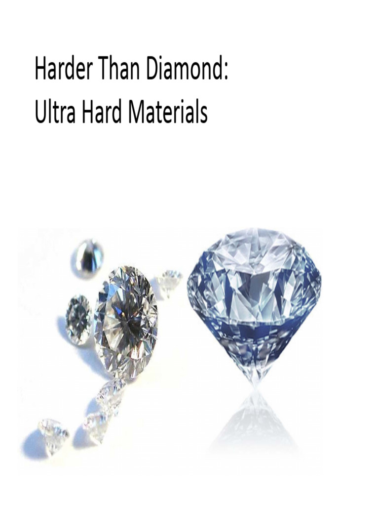 Ultra Hard Materials Overview | PDF