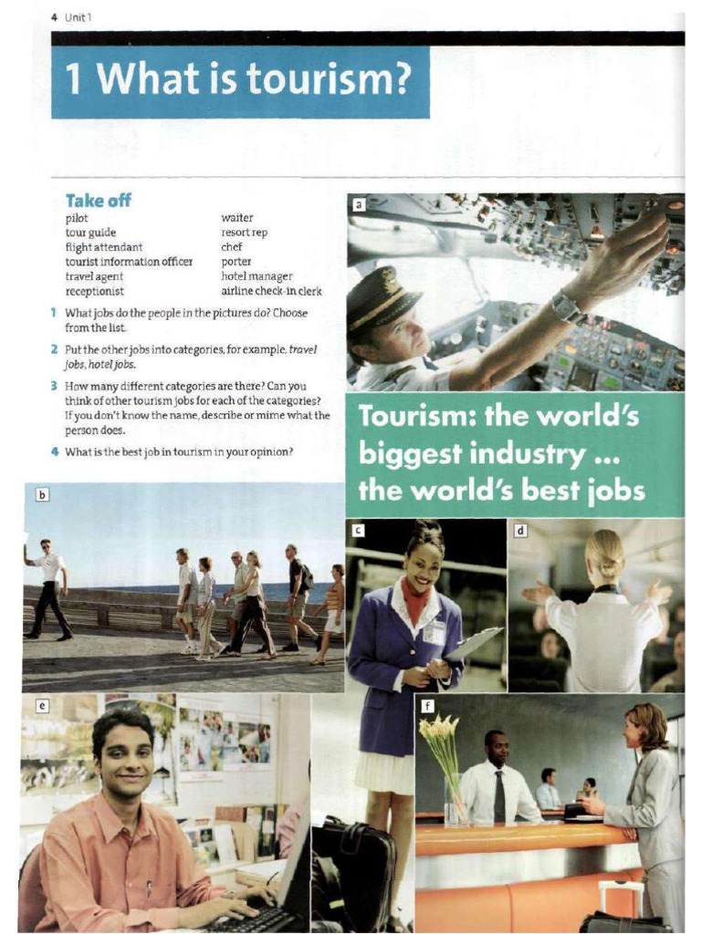 Tourism1 - Unit 1 | PDF