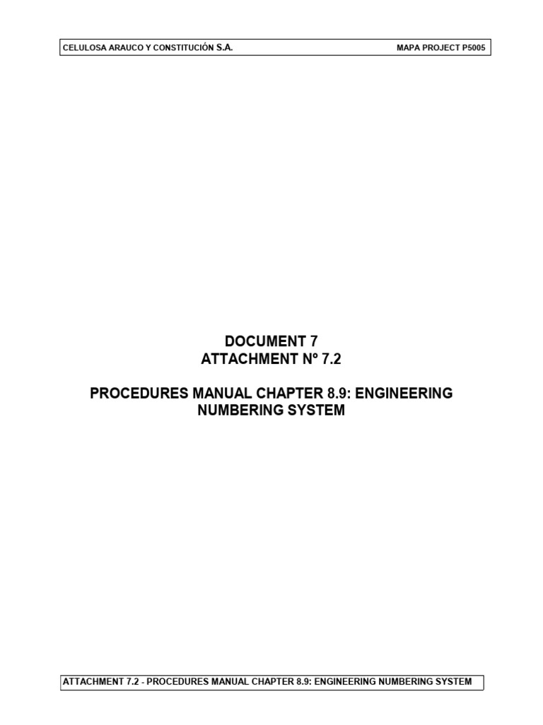 Estándar de Diseño - Engineering Numbering System Rev. 0F | PDF | Pipe ...