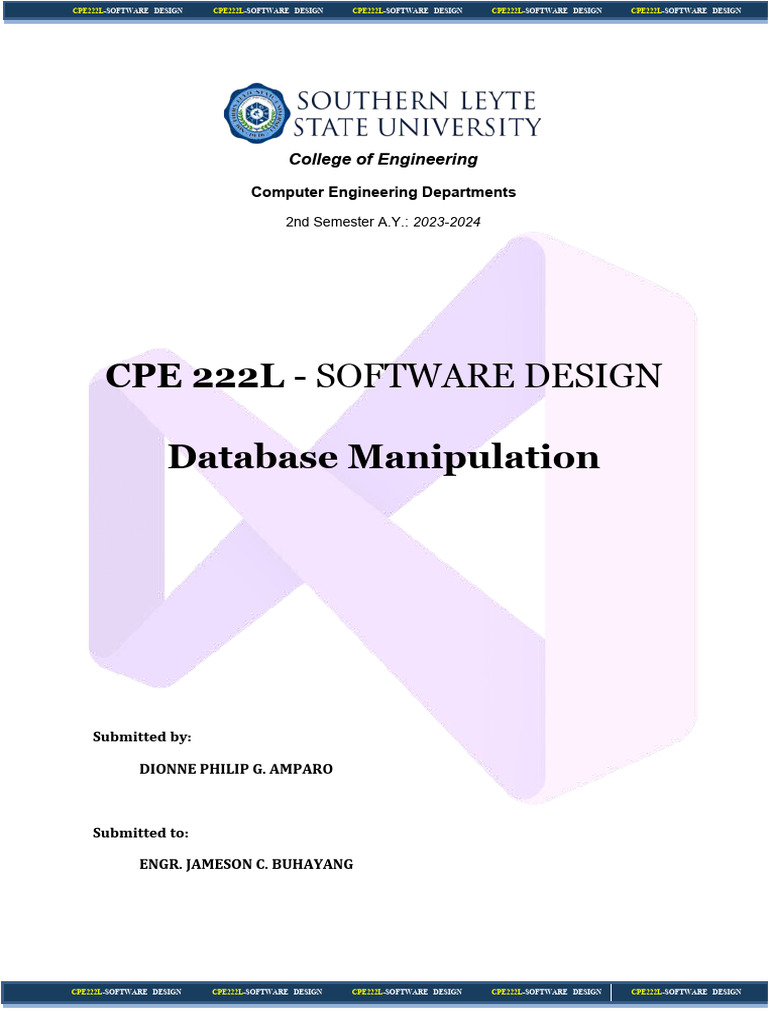 Amparo Exp5 DatabaseManipulation | PDF | Computer Programming | Computer Engineering
