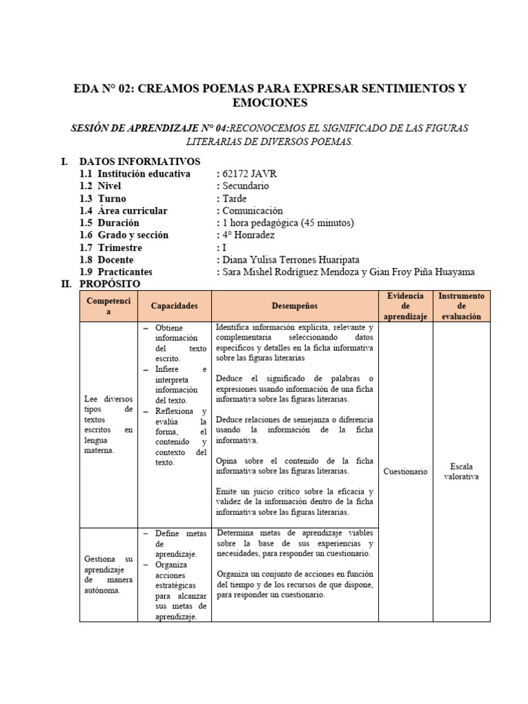El poema | PDF | Aprendizaje | Enseñando