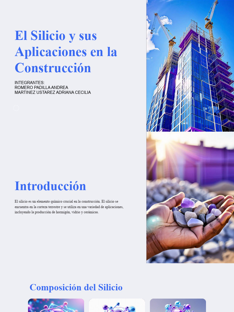 El Silicio y Sus Aplicaciones en La Construccion | PDF | Silicio | Lentes