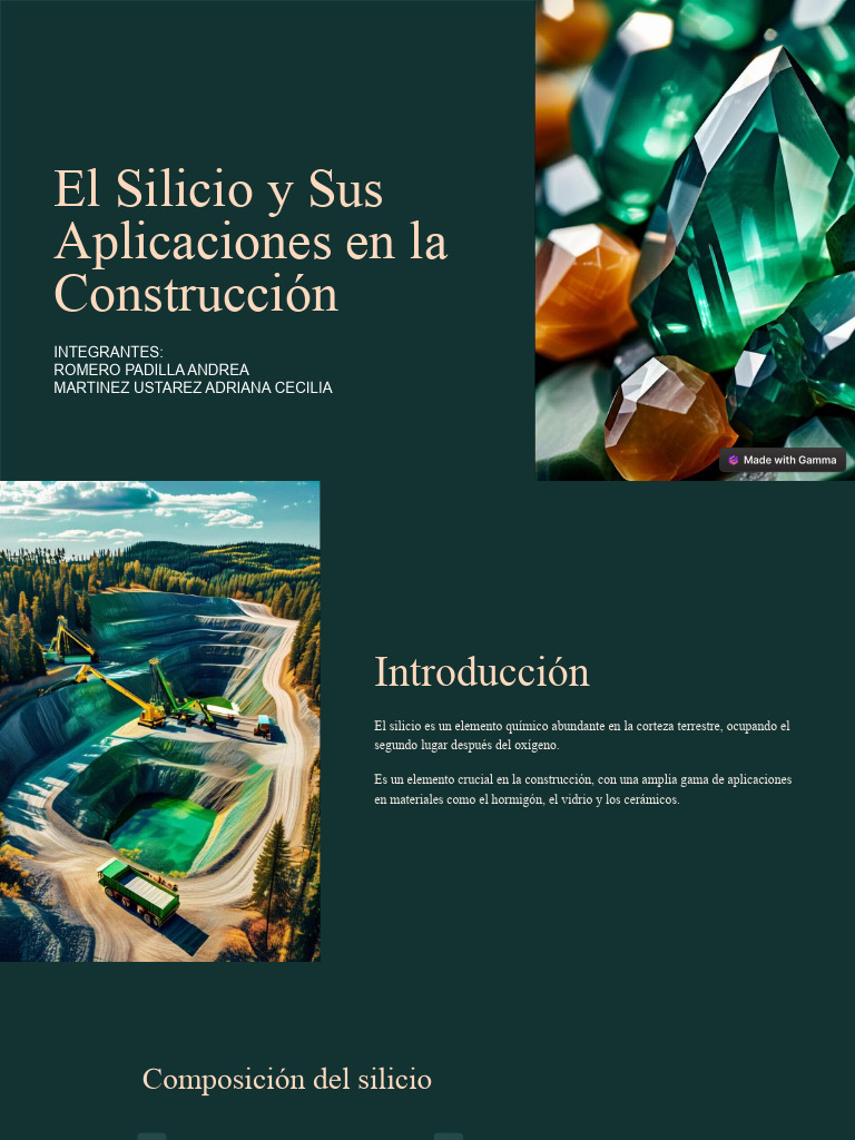 El Silicio y Sus Aplicaciones en La Construccion | PDF | Lentes | Silicio