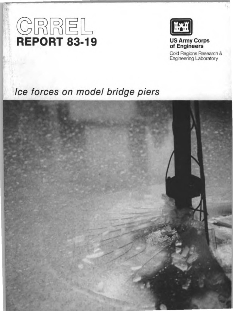 Ice Forces On Model Bridge Piers, CR-83-19 | PDF | Force | Elasticity ...