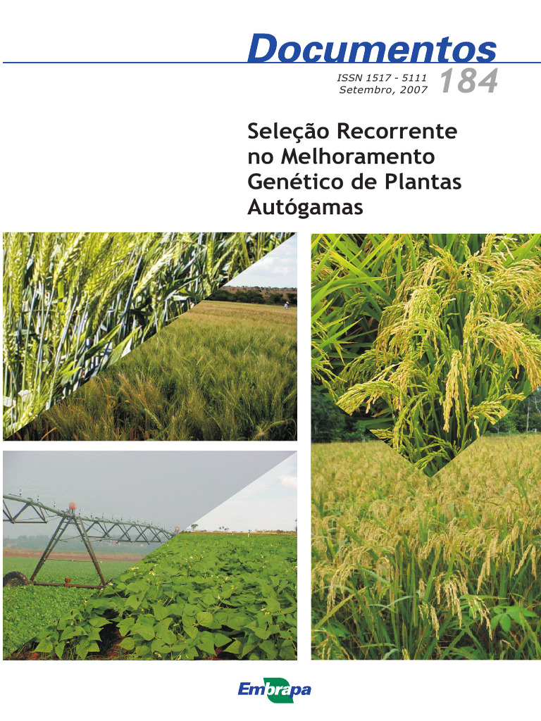 Melhoramento Genético de Plantas Autógamas | PDF | Herdabilidade ...