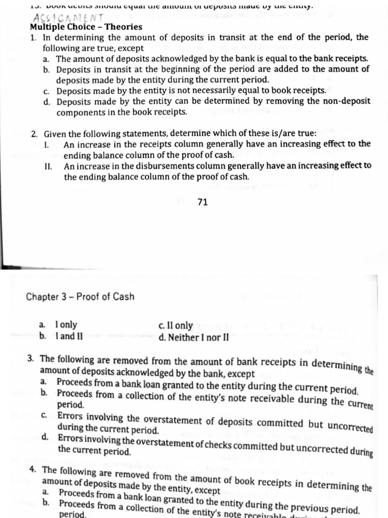 C3 - Proof of Cash | PDF