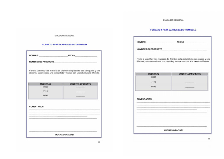 test de triangular | PDF