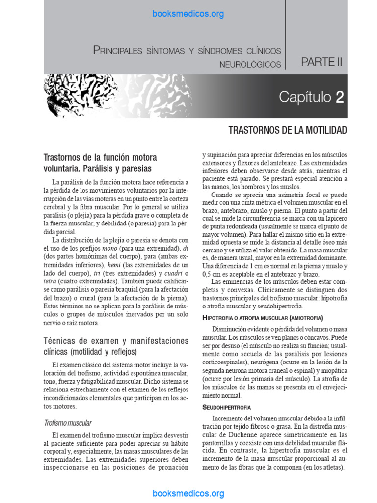 Semiologia Neurologica Cap 2 | PDF | Mano | Músculo