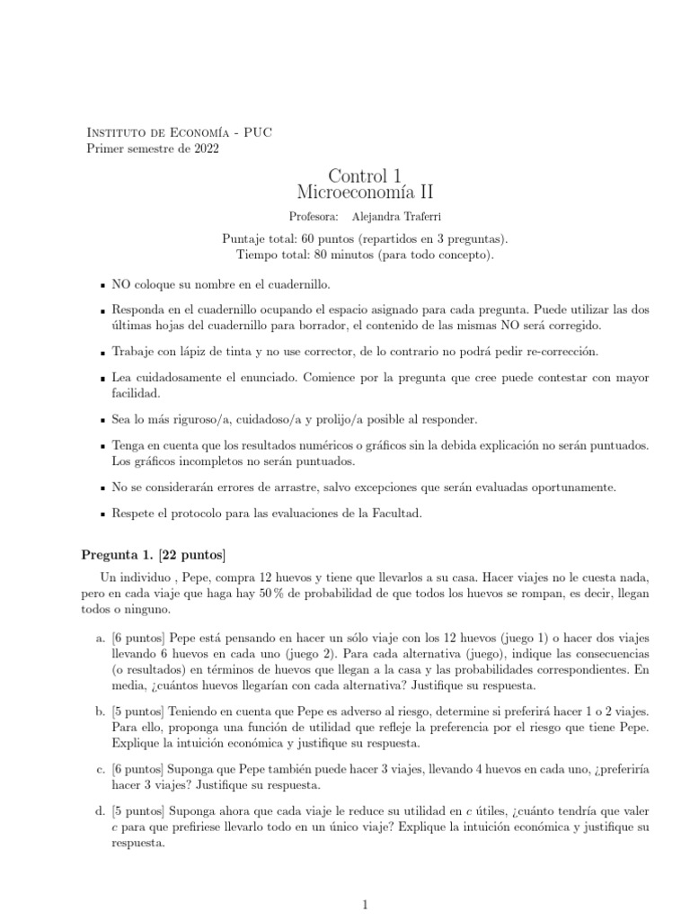 Control1 MicroII 1sem2022 | PDF