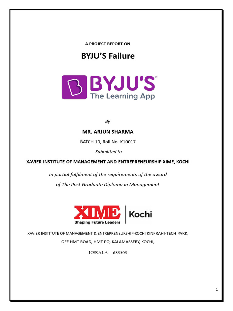Byju's Problem | PDF | Business | Economies