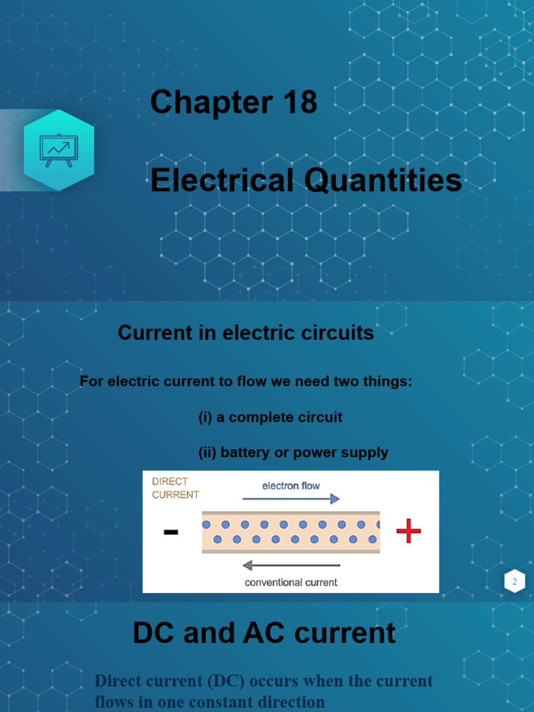 Chapter 18 Electrical Quantities | PDF | Voltage | Electric Power