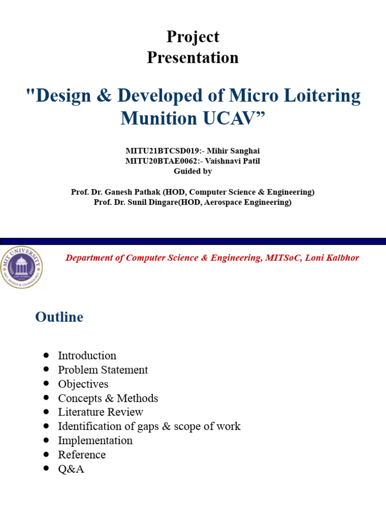 Miniature Loitering Munition Design Project | PDF | Technology ...