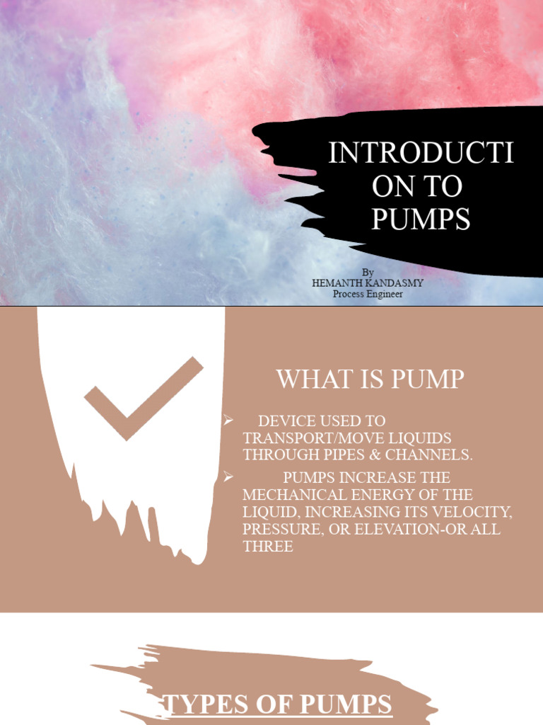 Introduction To Pumps | Download Free PDF | Pump | Chemical Engineering