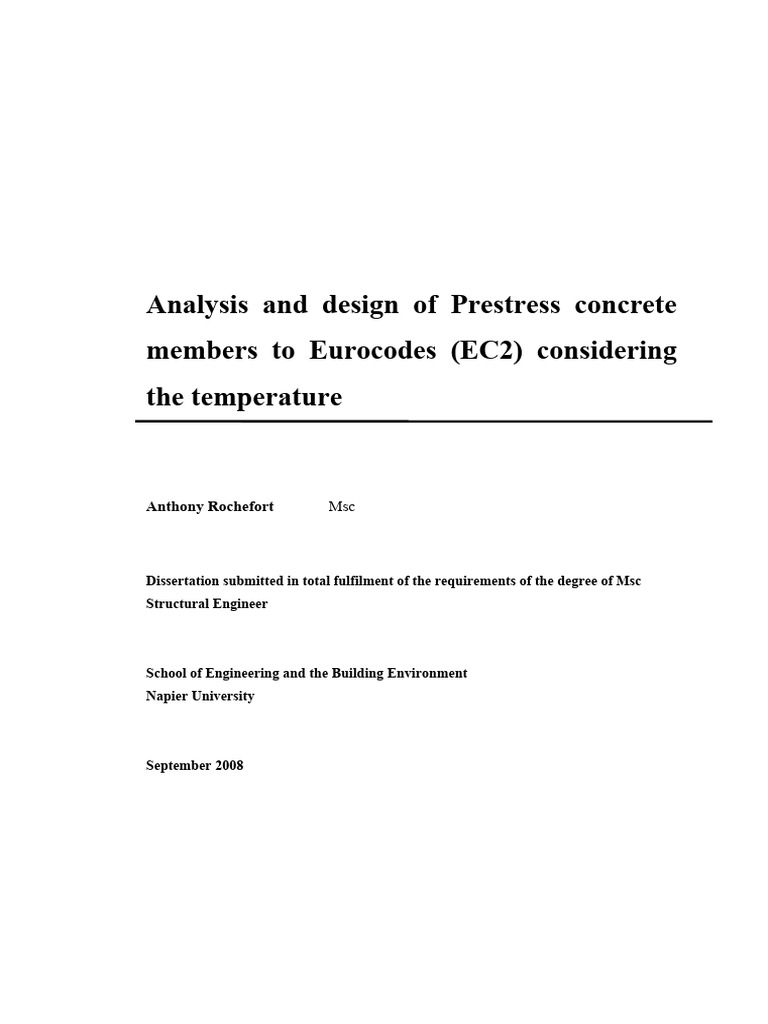 Vdocuments - MX Anthony05010480 MSC Dissertation Design Prestressed Concrete To Eurocode 2 | PDF ...